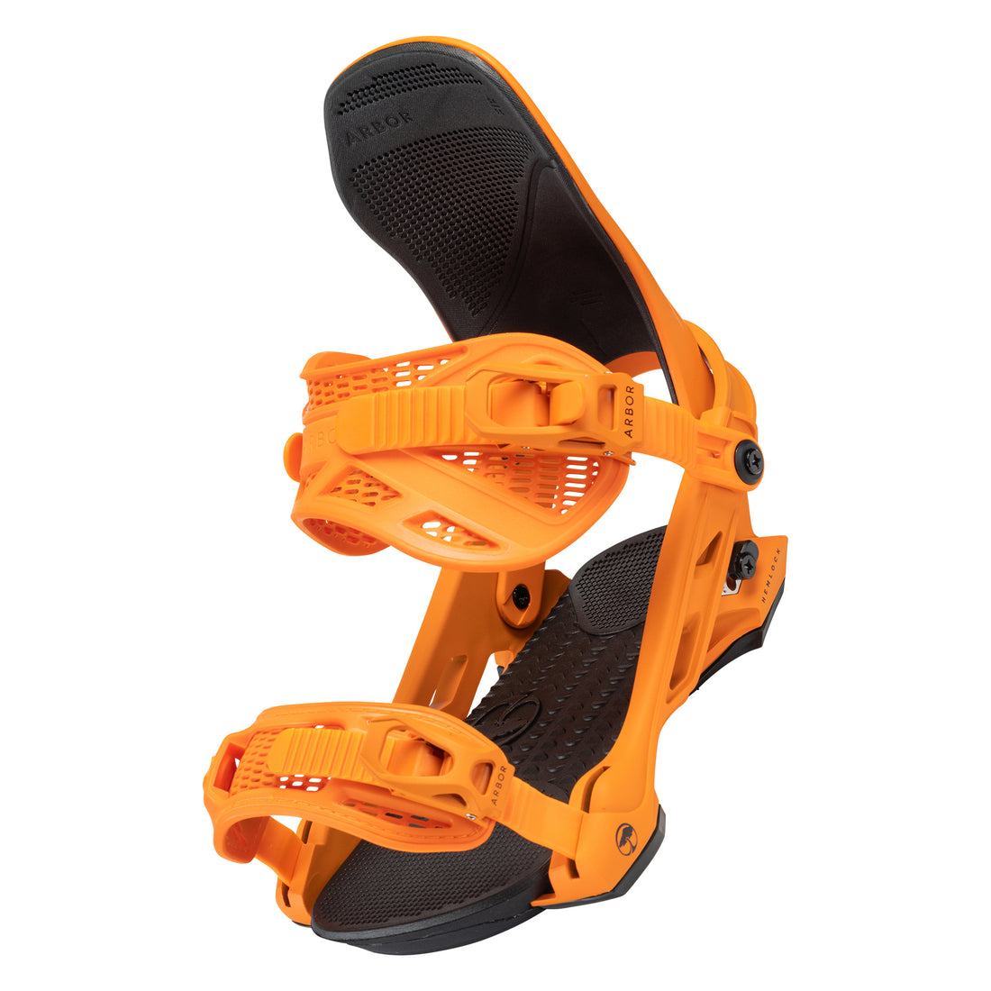 Arbor Snowboarding - Hemlock Snowboard Bindings - Orange – Arbor Collective
