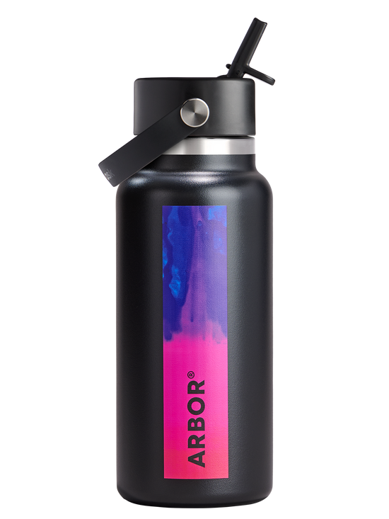Arbor Snowboarding - Hydro Flask Rain 32 oz Flex Straw Water Bottle ...